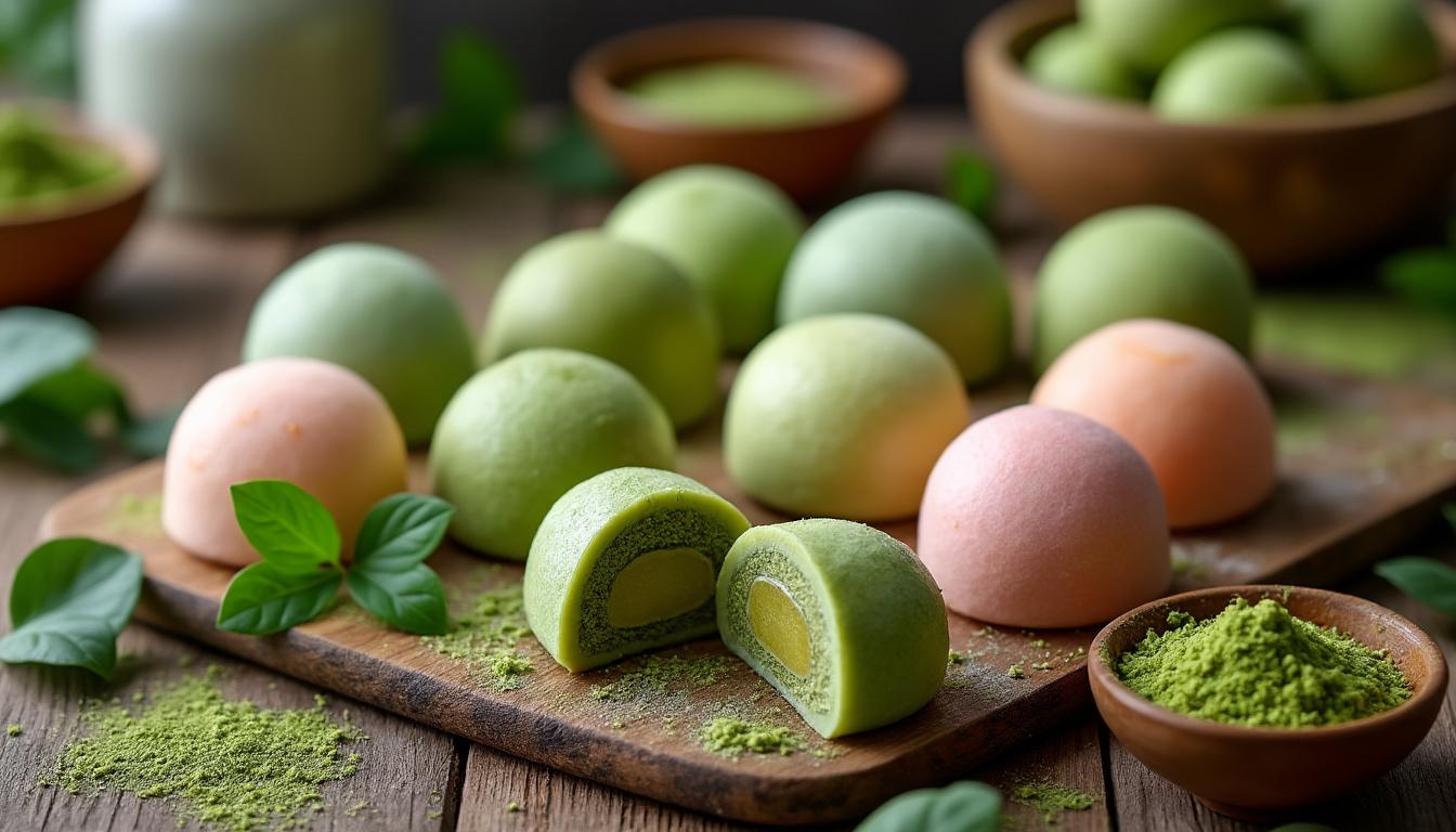 Explorez les variations de la recette de mochi au matcha pour tous les ...